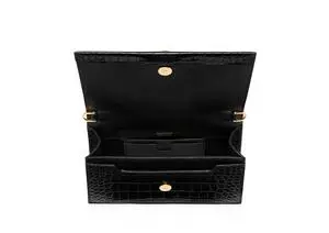 TOM FORD Stamped Croc Leather Jennifer Mini Bag On Chain