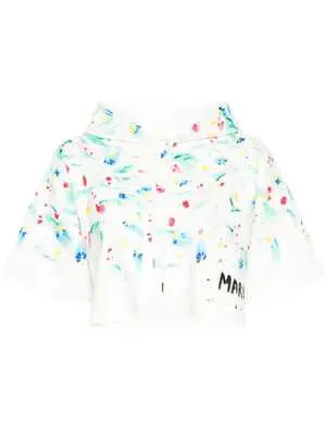 Marni Floral-print Cotton Hoodie - White