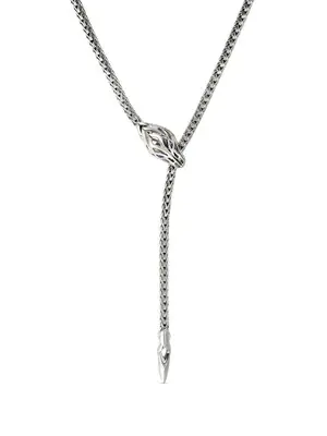John Hardy Sterling Naga Lariat Necklace - Silver
