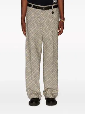 AMBUSH Checked Straight-leg Trousers
