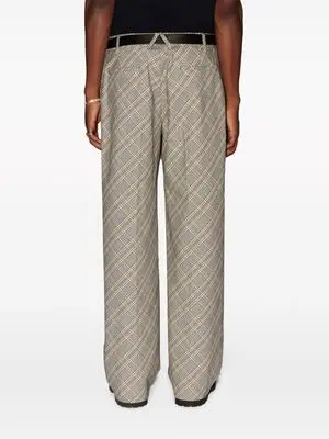 AMBUSH Checked Straight-leg Trousers