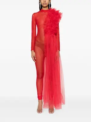 Alchemy Fashions X Lia Aram Tulle Jumpsuit - Red