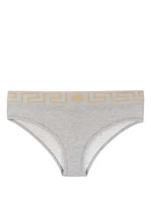 Versace Medusa-jacquard Jersey Briefs - Grey