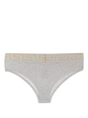 Versace Medusa-jacquard Jersey Briefs - Grey