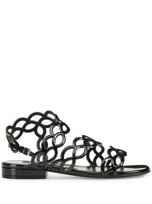 SERGIO ROSSI Sr Mermaid Leather Sandals
