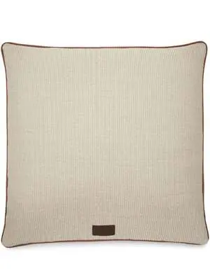 Brunello Cucinelli Logo-patch Cotton-blend Pillow