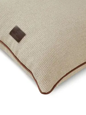 Brunello Cucinelli Logo-patch Cotton-blend Pillow
