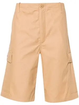 Kenzo Mid-rise Cargo Shorts - Brown