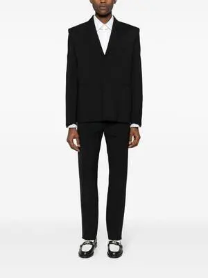 MSGM Logo-waistband Tapered Trousers
