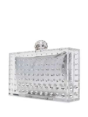 AQUAZZURA Tequila Clutch - Neutrals