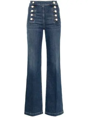 Elisabetta Franchi High-rise Bootcut Jeans
