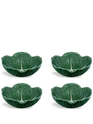 BORDALLO PINHEIRO Couve Ceramic Bowls - Green