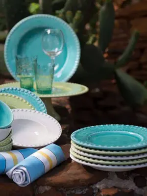 BORDALLO PINHEIRO Fantasia Ceramic Soup Plates