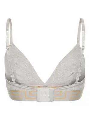 Versace Greca-underband Triangle Bralette - Grey