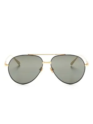 Linda Farrow Marcelo Pilot-frame Sunglasses