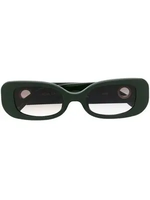 Linda Farrow Green Framed Sunglasses