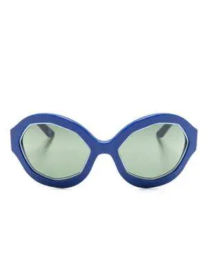 Marni Oval-frame Sunglasses - Blue