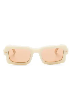 Marni Logo-engraved Sunglasses - Neutrals