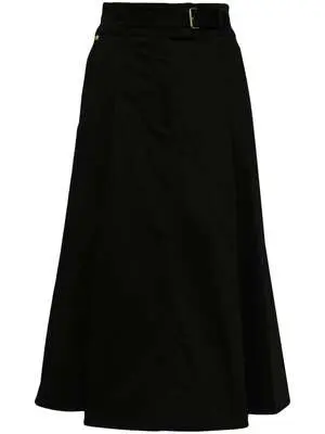 Black Cotton Midi
