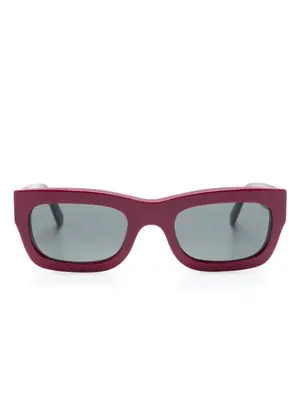 Marni Kawasan Falls Rectangle-frame Sunglasses - Red