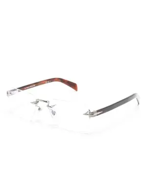 DB EYEWEAR BY DAVID BECKHAM Rimless Rectangle-frame Glasses