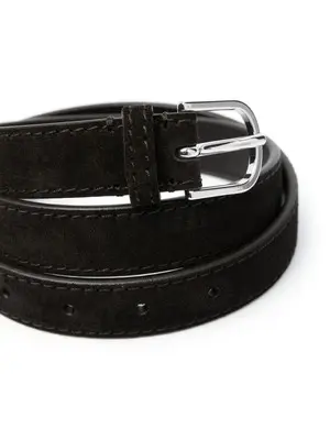 TOTEME Logo-engraved Suede Belt