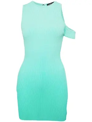 David Koma Ribbed-knit Gradient Minidress