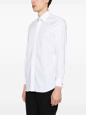 Brioni Pointed-collar Twill Shirt