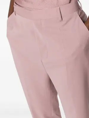 Rick Owens Pressed-creased Wool Trousers - Pink