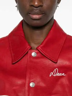 Dsquared2 Varsity Leather Bomber Jacket