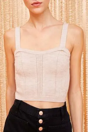 Ulla Johnson Giselle Knit Top - Oatmeal