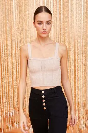 Ulla Johnson Giselle Knit Top - Oatmeal