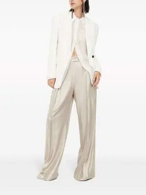 Brunello Cucinelli Pleated Wide-leg Trousers - Neutrals