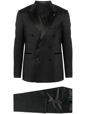 Tagliatore Double-breasted Suit - Black
