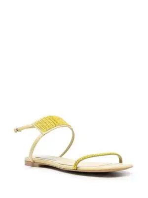 Stella McCartney Crystal-embellished Flat Sandals