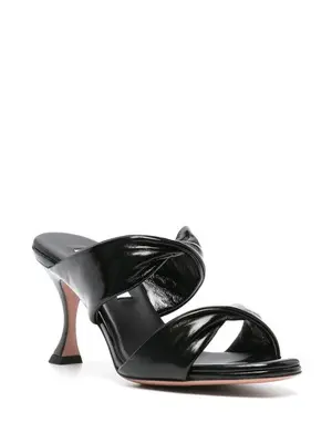 AQUAZZURA Twist 75mm Mid Heel Sandals - Black