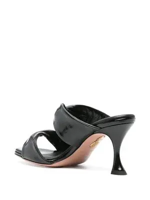 AQUAZZURA Twist 75mm Mid Heel Sandals - Black