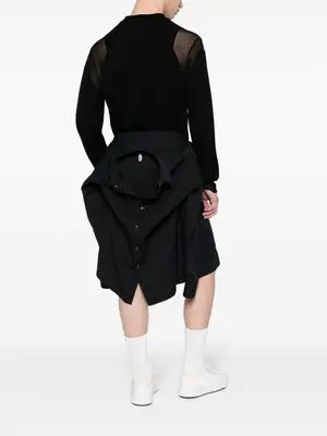 Mihara Yasuhiro Deconstructed Combo Shorts - Black