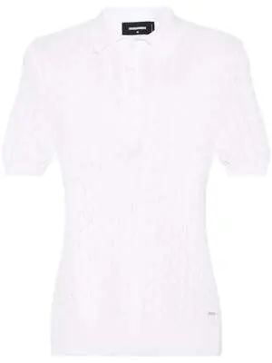Dsquared2 Open-knit Polo Shirt
