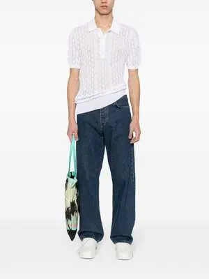 Dsquared2 Open-knit Polo Shirt