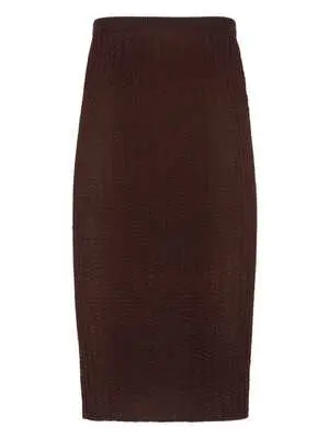 Bally Cable-knit Midi Skirt