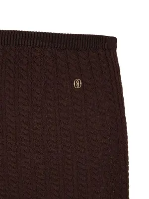 Bally Cable-knit Midi Skirt