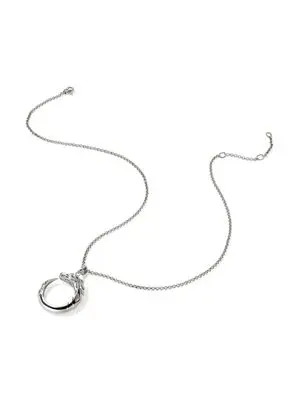 John Hardy Sterling Naga Sapphire Pendant Necklace