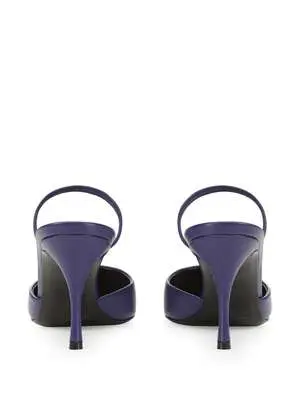 SERGIO ROSSI Godiva 75mm Leather Pumps - Purple