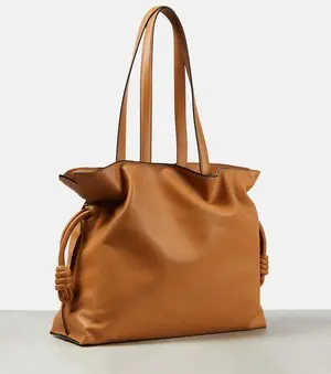 Loewe Flamenco Large Leather Clutch - Brown