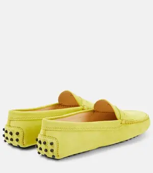 TOD'S Gommino Suede Moccasins - Yellow