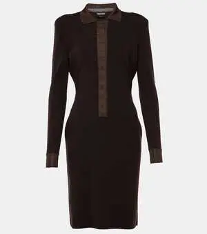 TOM FORD Wool And Silk-blend Minidress