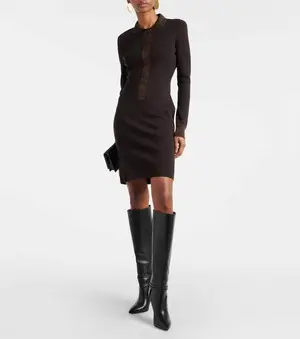 TOM FORD Wool And Silk-blend Minidress