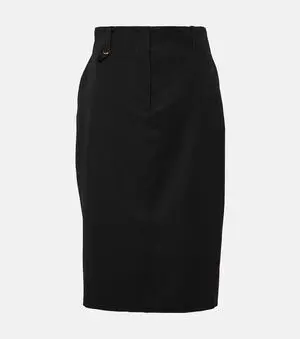 Jacquemus La Jupe Bari Midi Skirt - Black