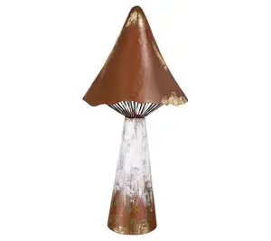 EVERGREEN Printed Metal Mushroom Statuary